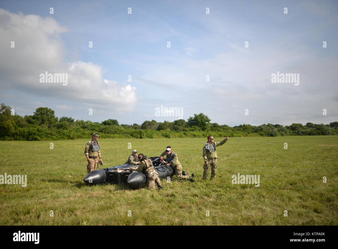 Airmen with the 101st Rescue Squadron train with soldiers from A ...
