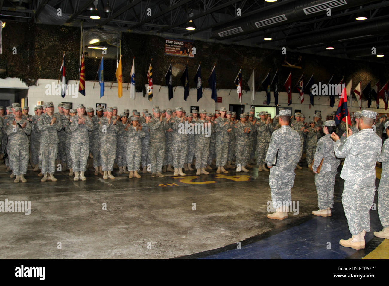 Headquarters Support Company, 42nd Infantry Division promotion ceremony ...