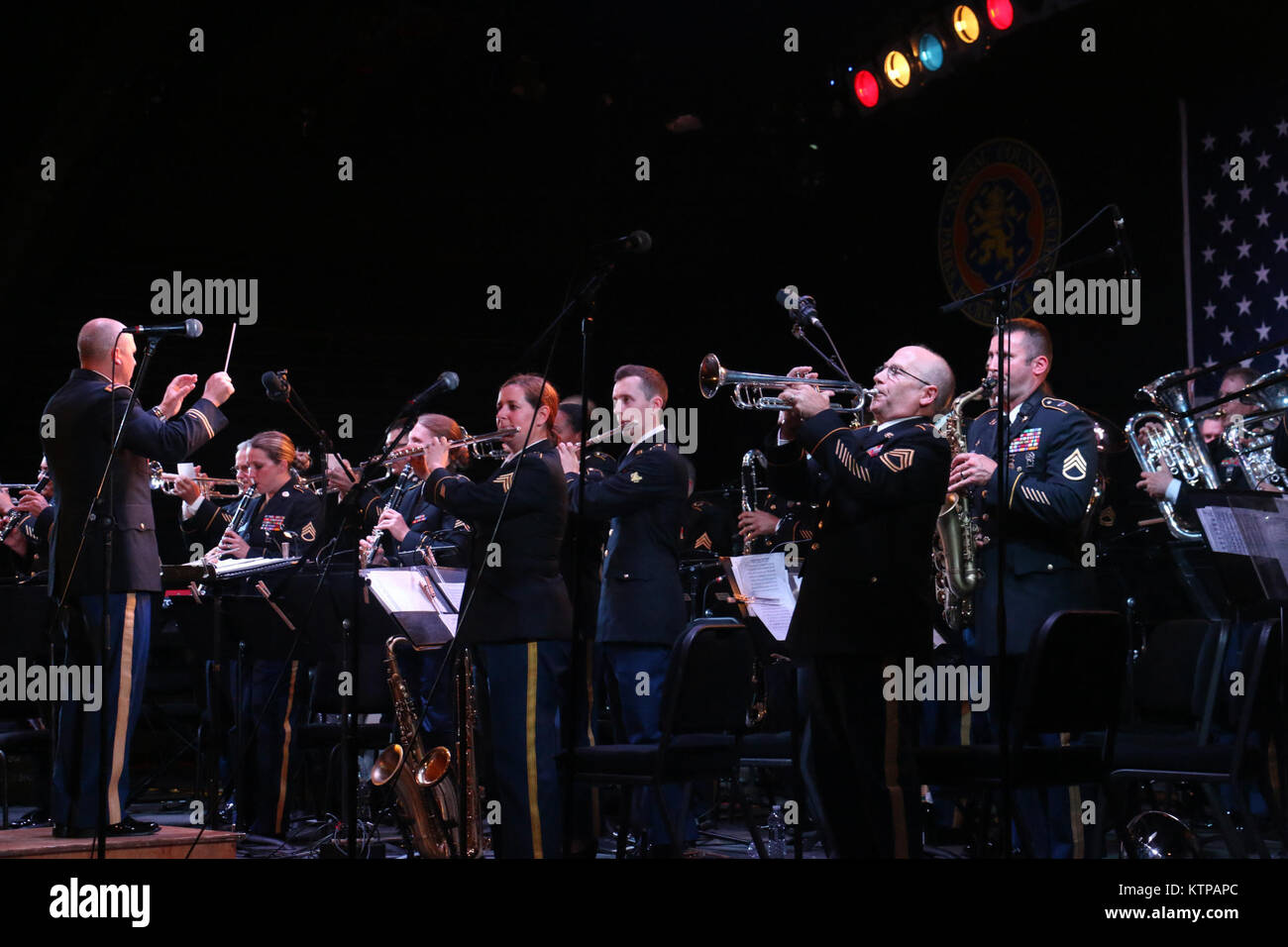 The 42nd Infantry Division Band plays during a free concert Wednesday ...