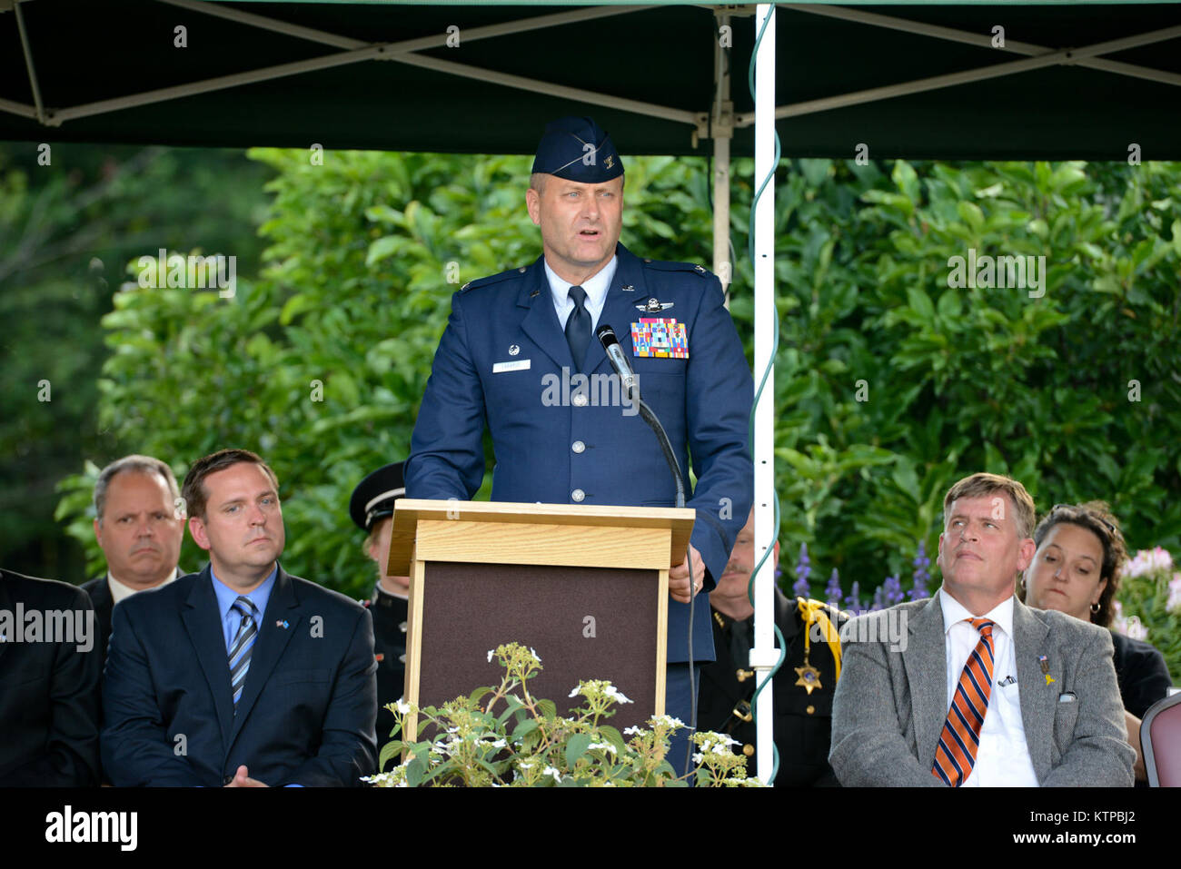 U.S Air Force Col Timothy J. LaBarge, commander 105th Airlift Wing ...