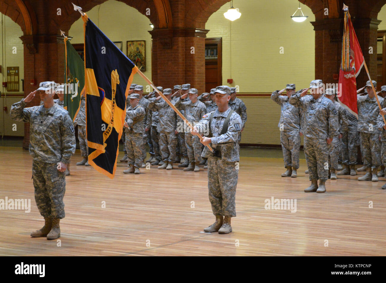 BUFFALO-- Members of the New York Army National Guard's 153rd Troop ...