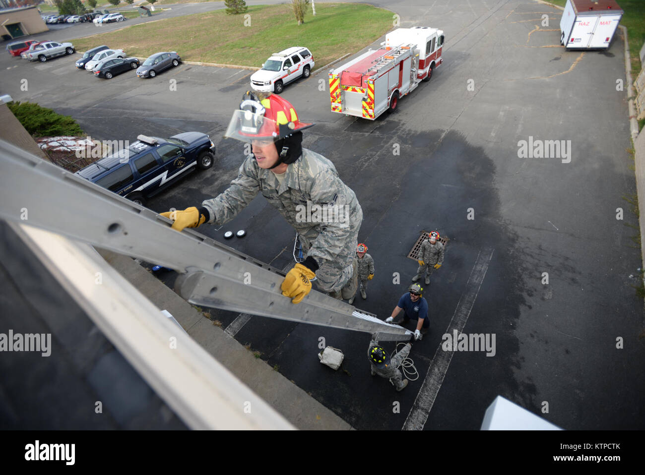 WESTHAMPTON BEACH, NY - Firefighters with the 106th Rescue Wing conduct ...