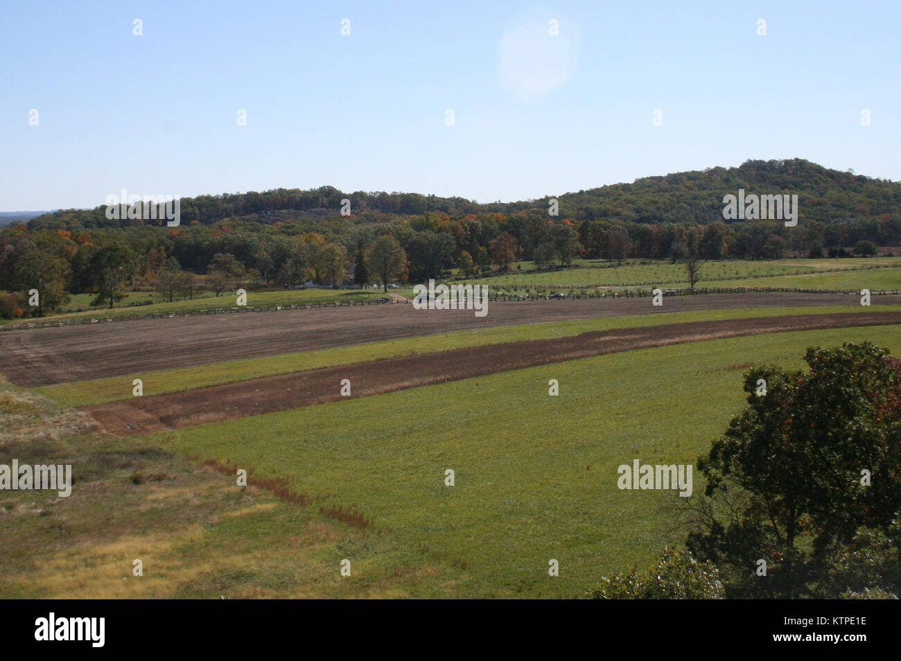 The view of Little Round Top and Big Round Top, the southernmost ...