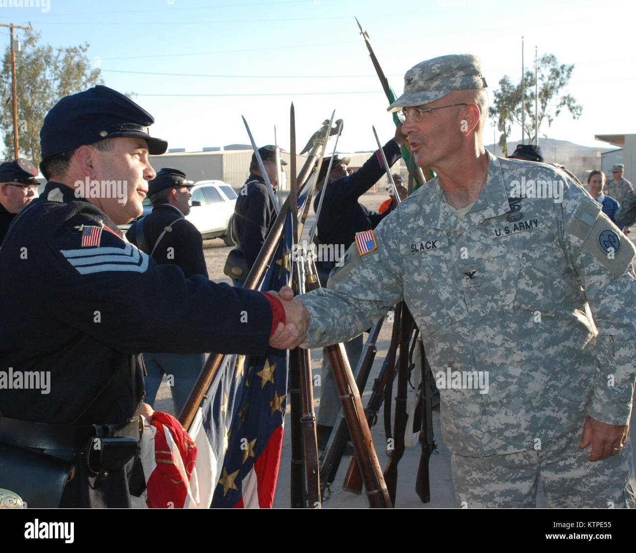 NATIONAL TRAINING CENTER, FORT IRWIN, Calif. – Col. Jeffrey Slack, 27th ...