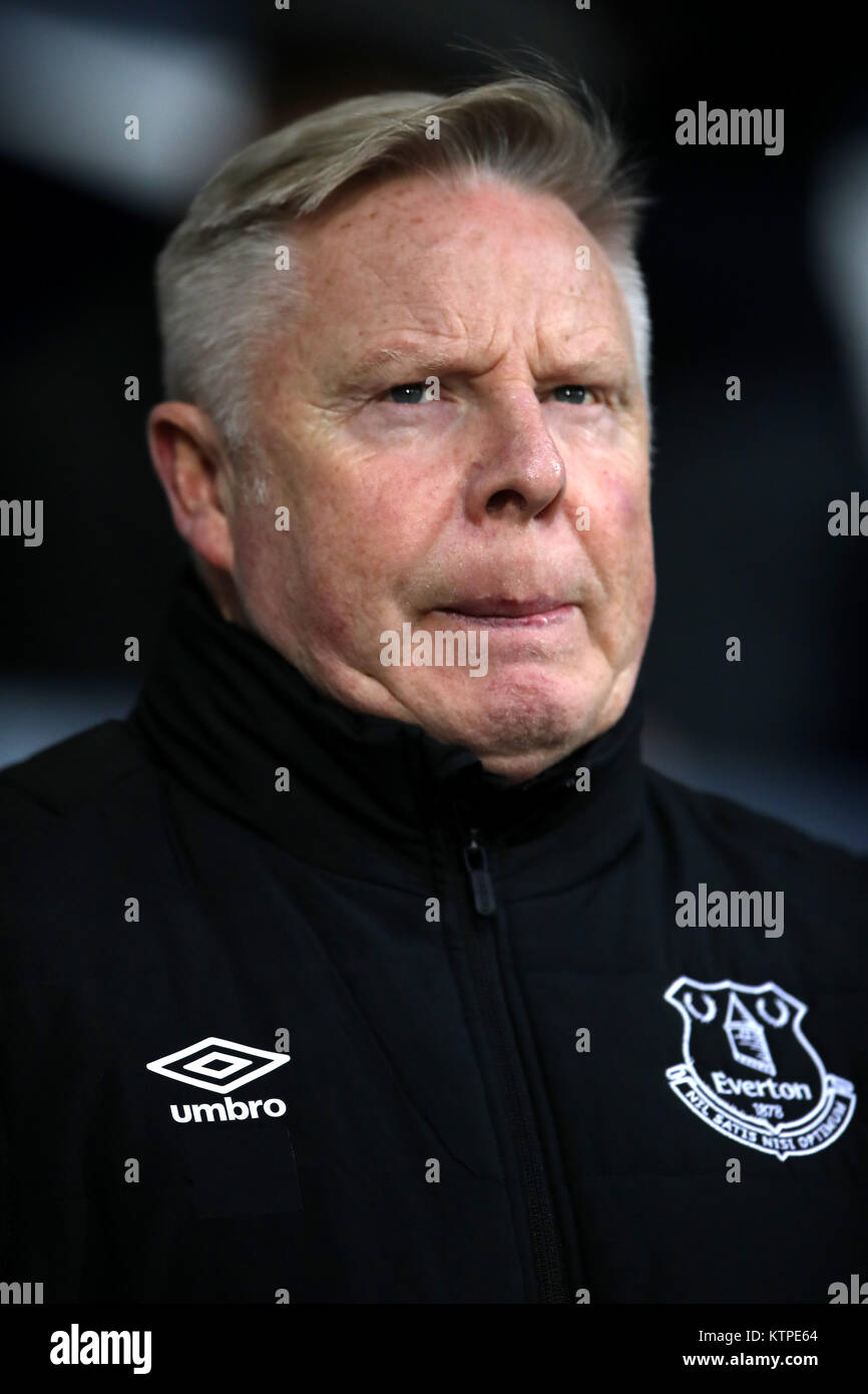 Everton's assistant manager Sammy Lee before the Premier League match ...