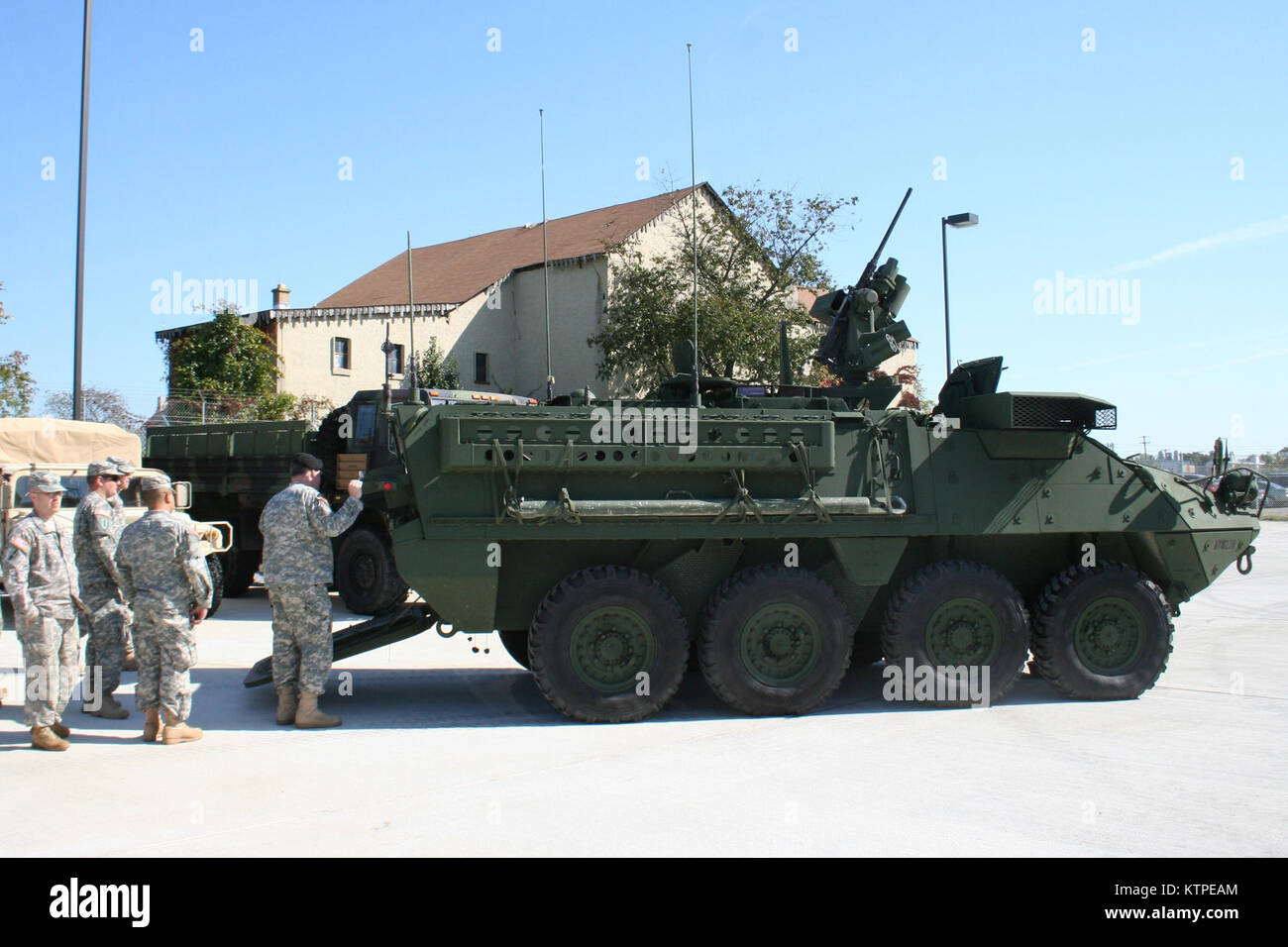 Members of the 42nd Infantry Division Headquarters staff receive an ...