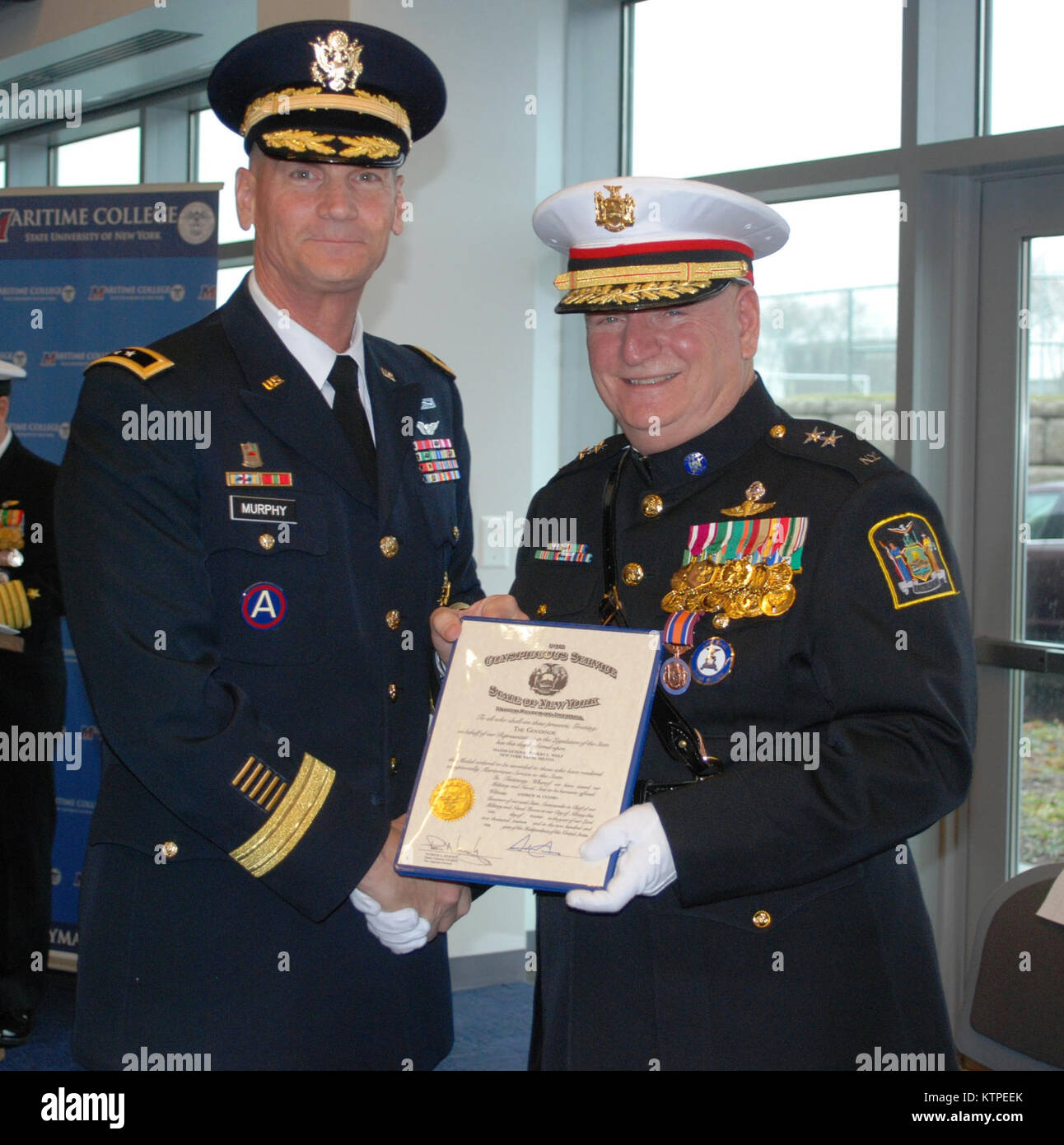 New York Army National Guard Major General Patrick Murphy, the Adjutant ...