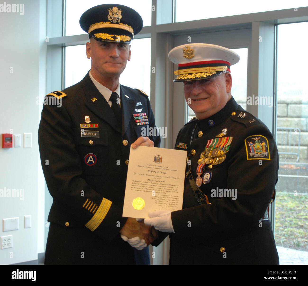 New York Army National Guard Major General Patrick Murphy, the Adjutant ...
