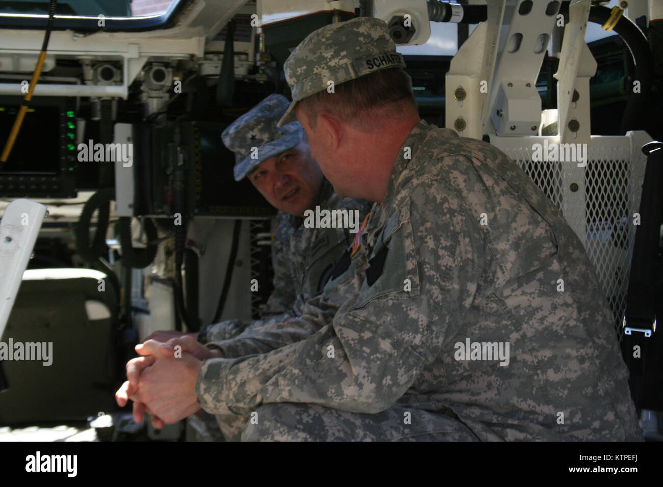 Members of the 42nd Infantry Division Headquarters staff receive an ...