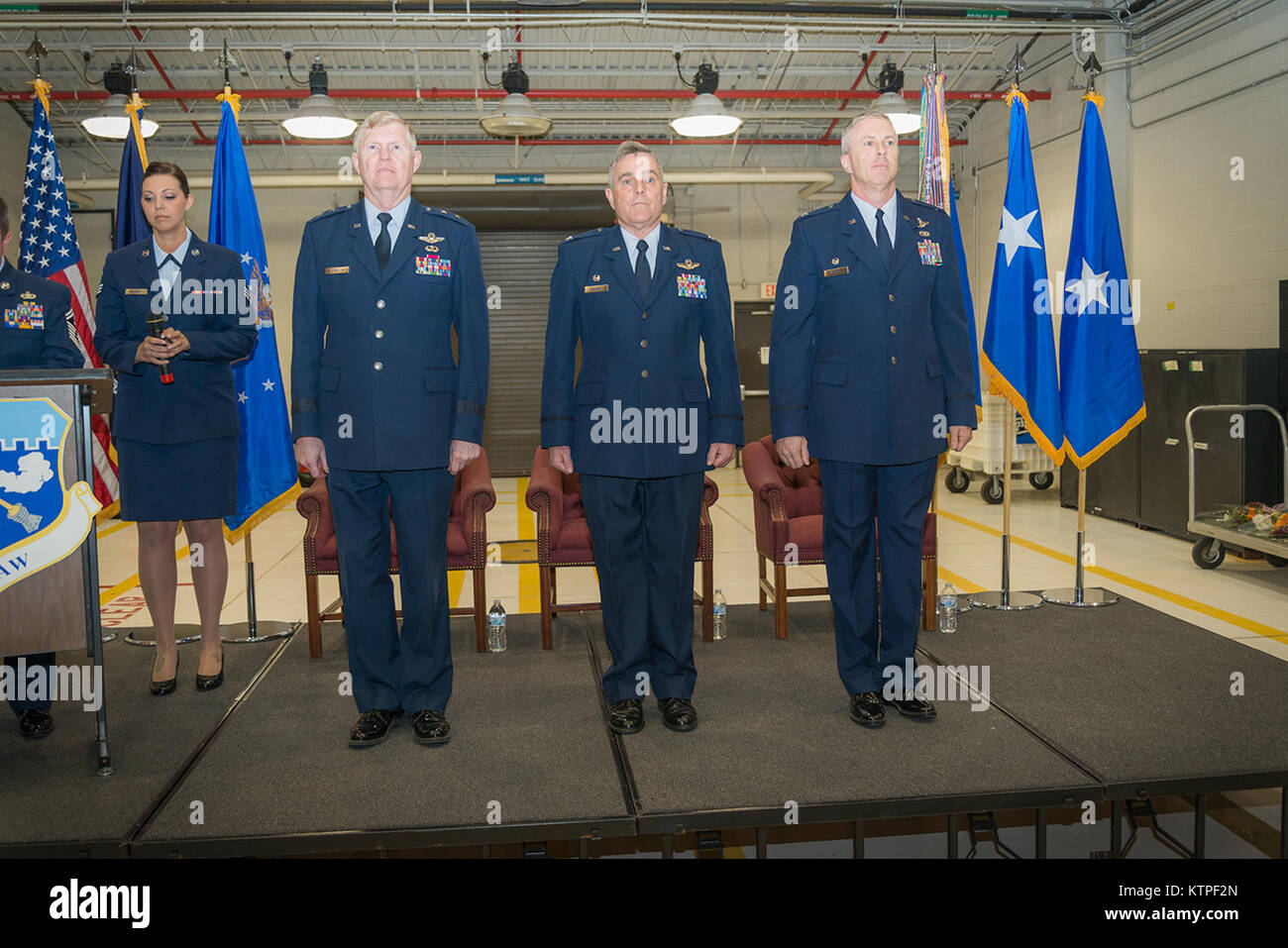US air force presentation ceremony Stock Photo - Alamy