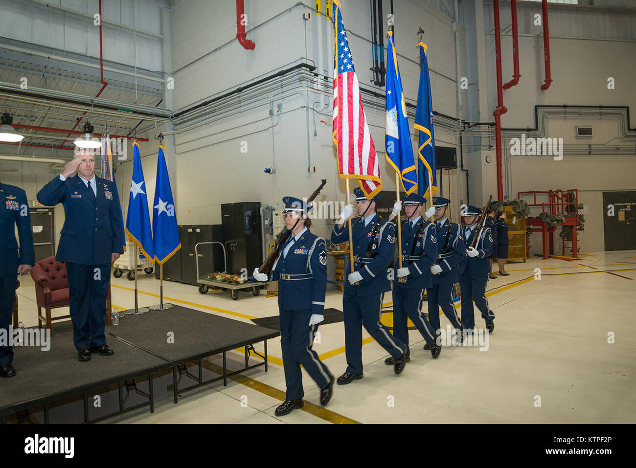 US air force presentation ceremony Stock Photo - Alamy