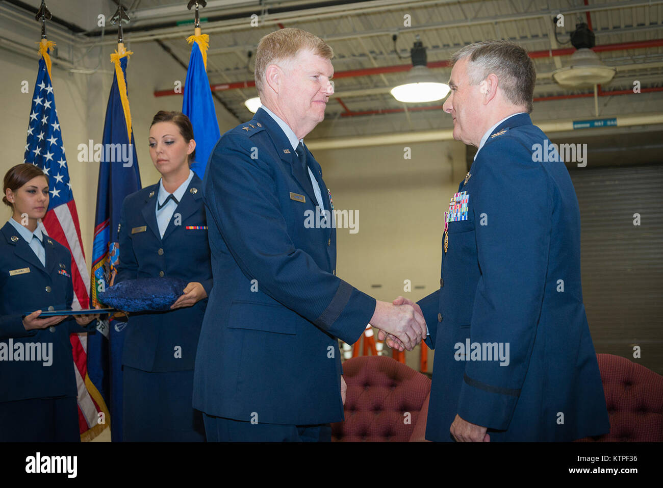 US air force presentation ceremony Stock Photo - Alamy