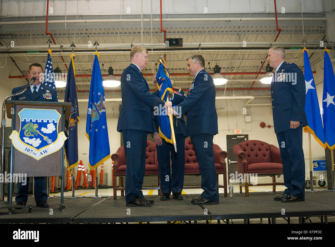 US air force presentation ceremony Stock Photo - Alamy