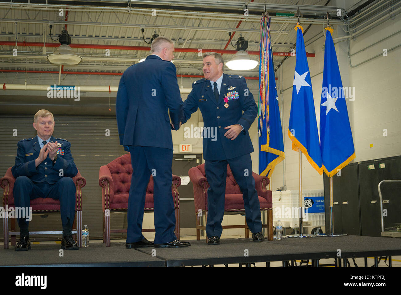 US air force presentation ceremony Stock Photo - Alamy