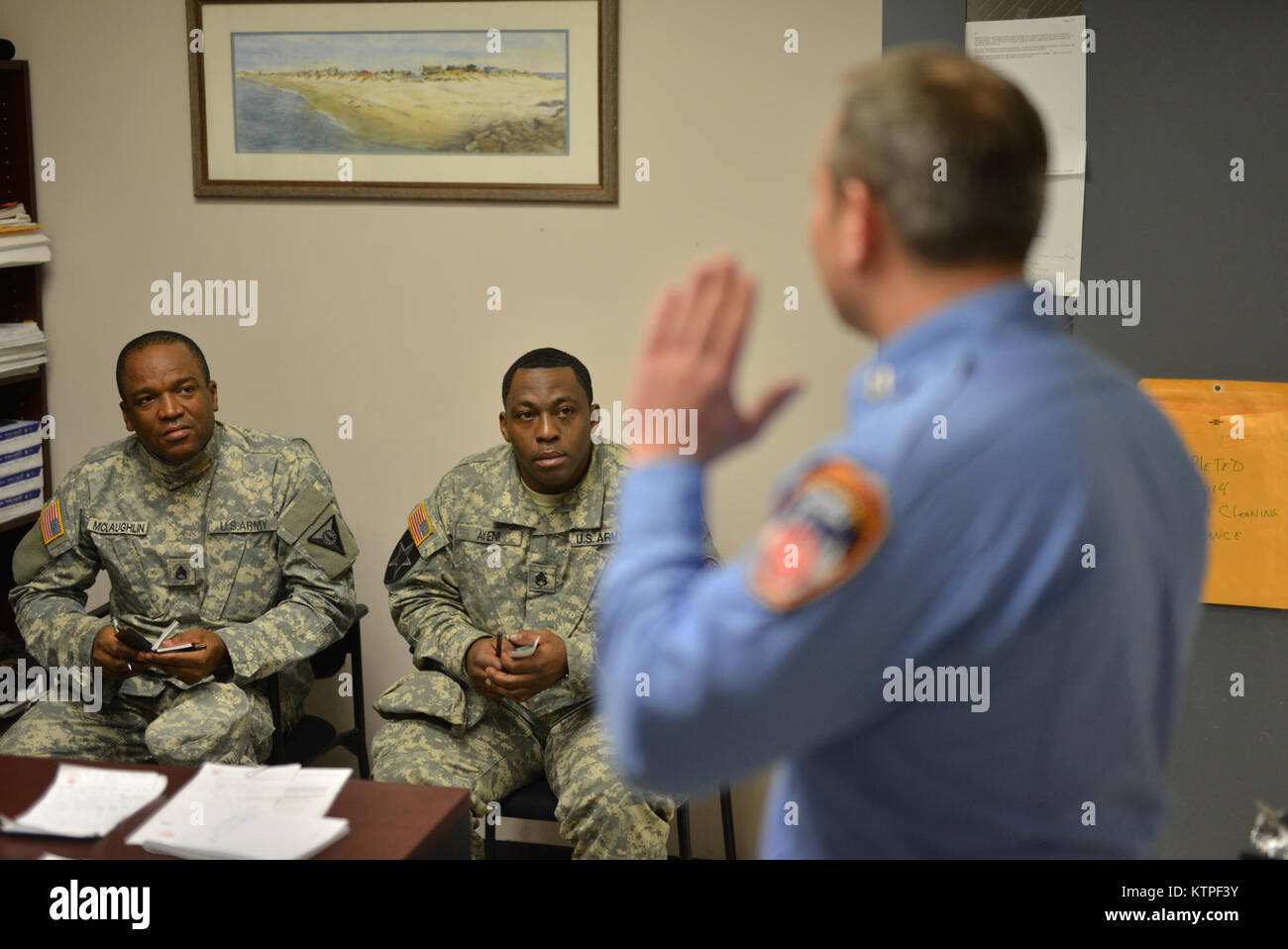 NEW YORK, NY - Staff Sergeants Adrian McLaughlin and Kehinde Ayeni ...