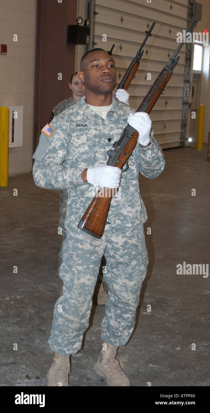 New York Army National Guard Honor Guard member Spec. Kenval Small ...