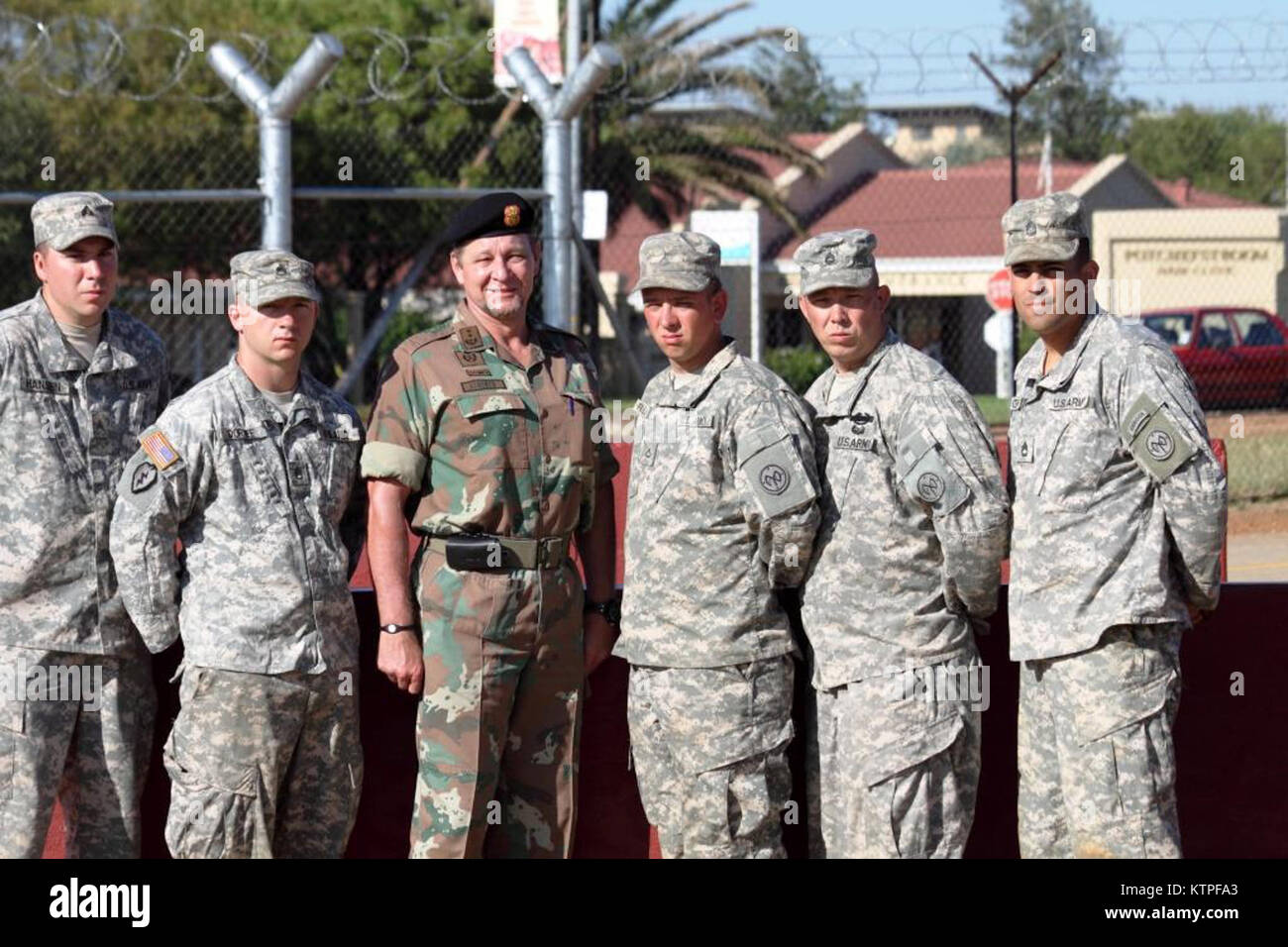 Potchefstroom,South Africa--Five members of the New York National Guard ...