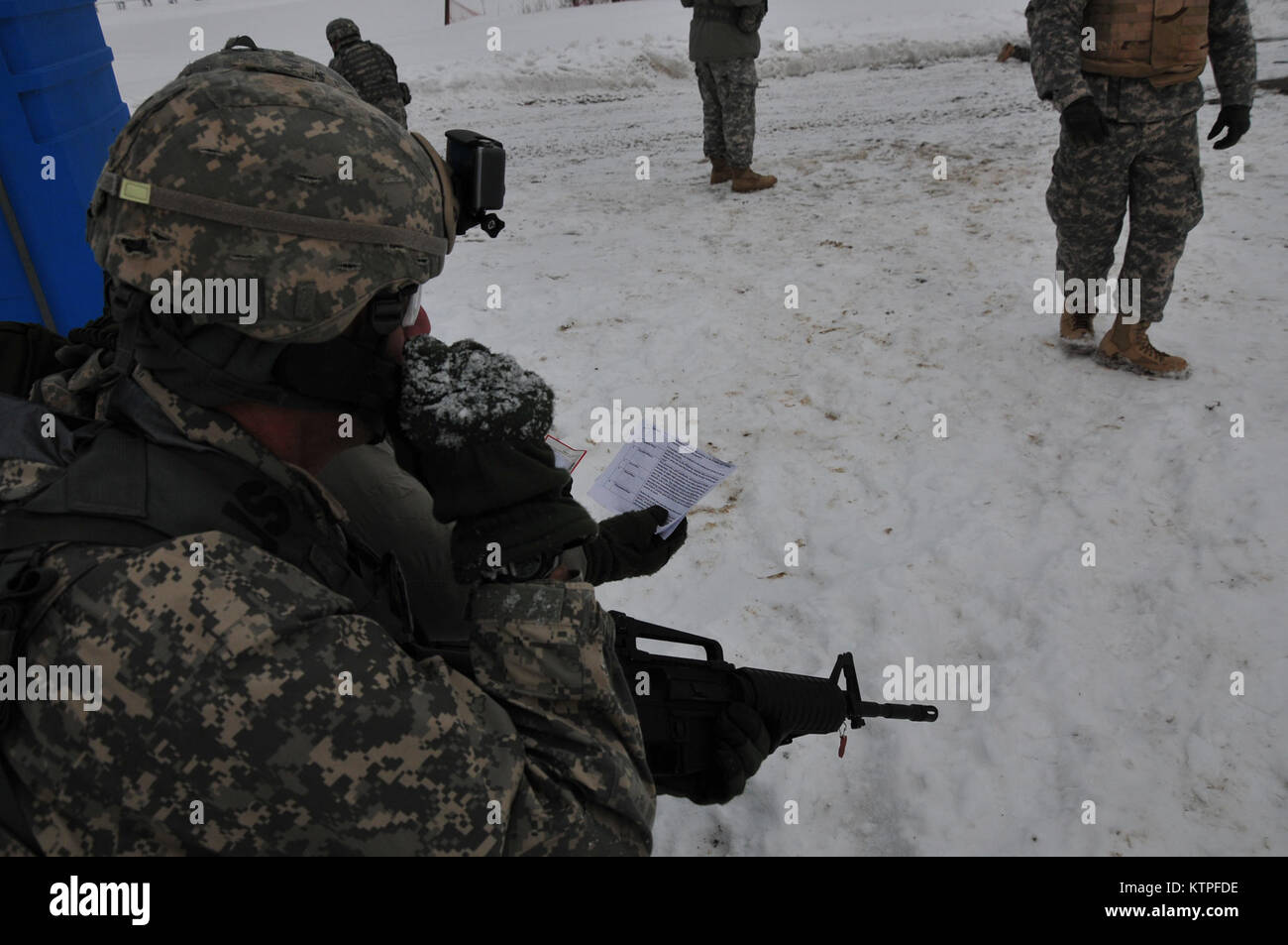 Capt. Charles Sanders and Staff Sgt. Thomas Garbarini report enemy ...