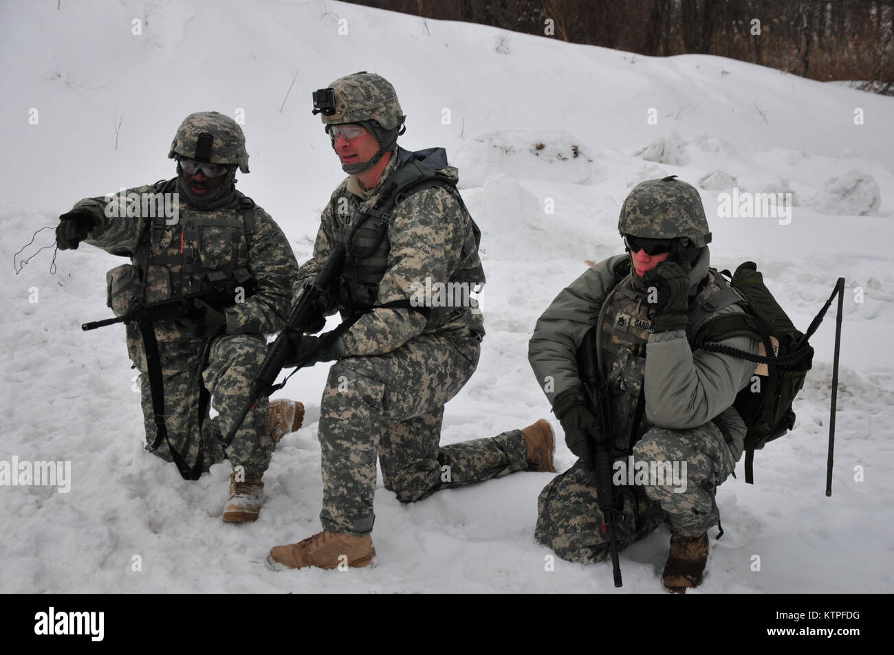 Capt. Charles Sanders and Staff Sgt. Thomas Garbarini report enemy ...