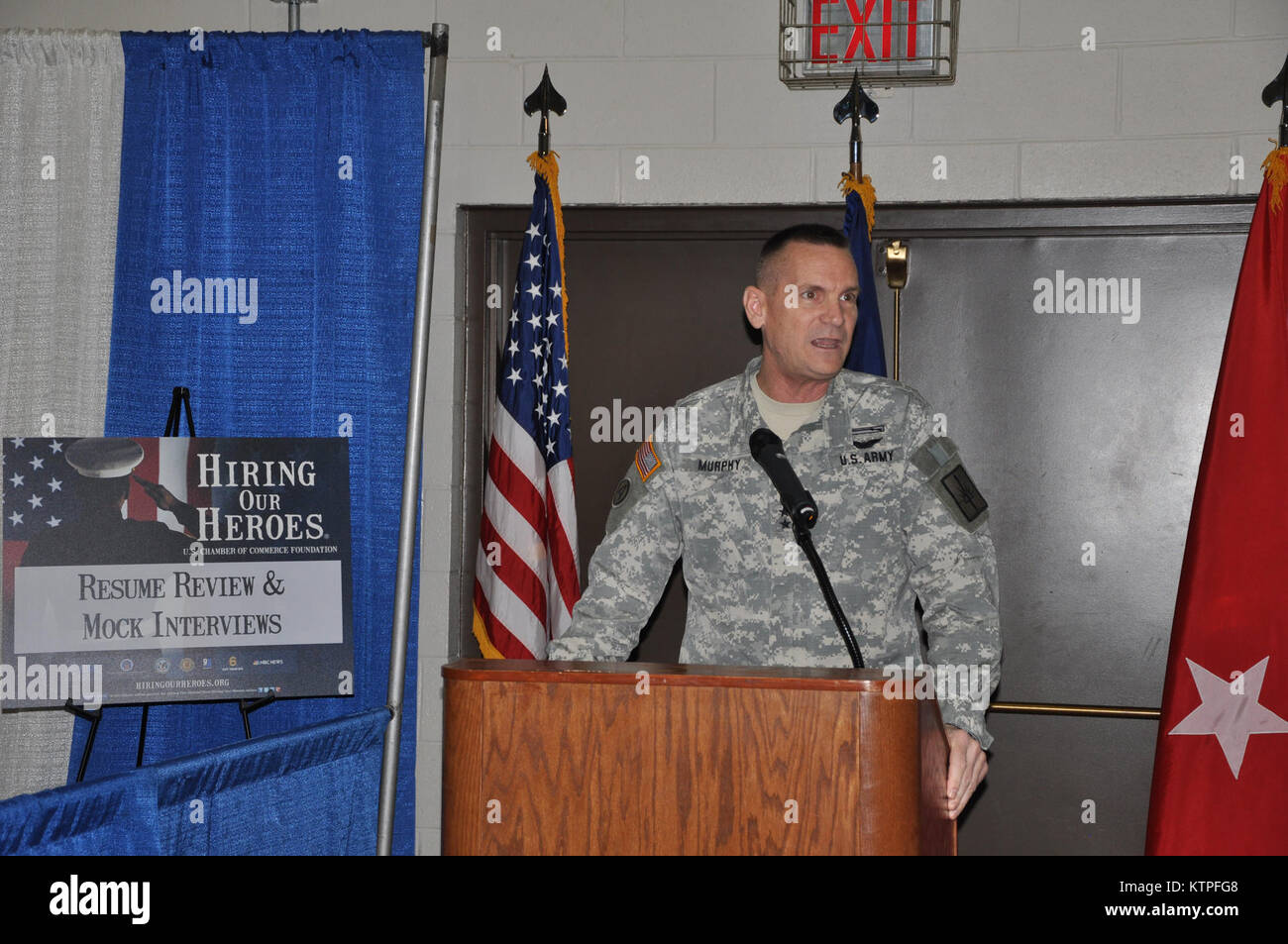 Major General Patrick Murphy, the Adjutant General of New York, speaks ...