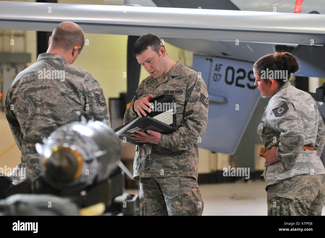 SYRACUSE, NY – Member of the 174th Attack Wing Munitions Flight train ...