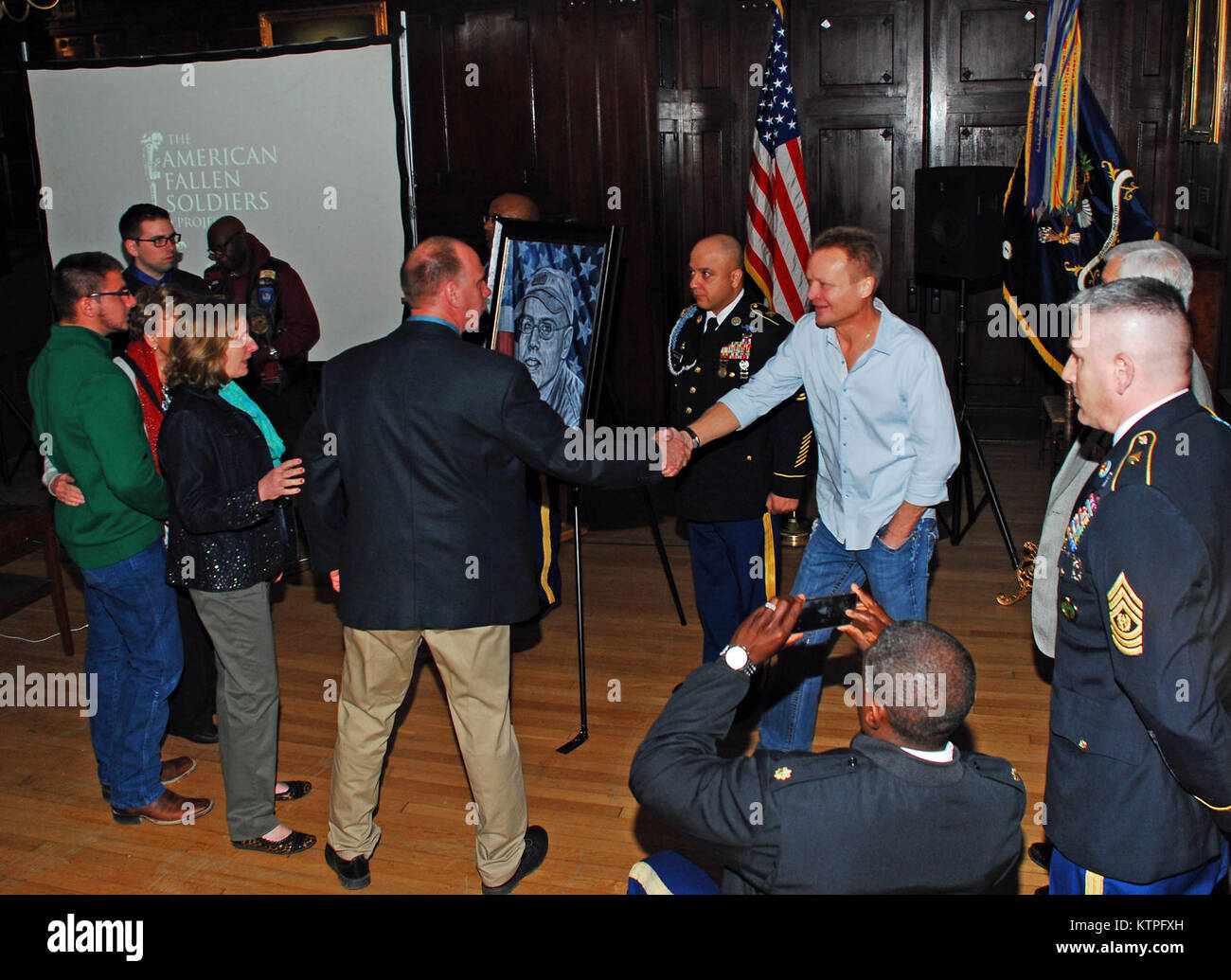 Phil Taylor, founder of The American Fallen Soldiers Project presents a ...