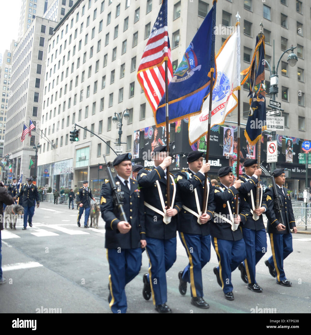 NEW YORK, NY - The Soldiers of the New York National Guard's 1st Battalion 69th Infantry ...