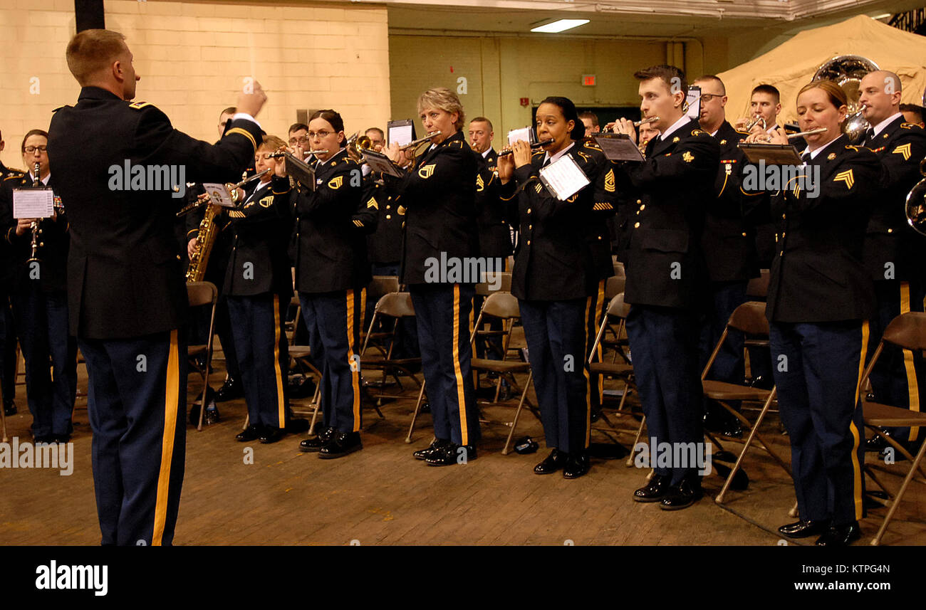 NEW YORK - The 42nd Infantry Division Band performs the at a special ...