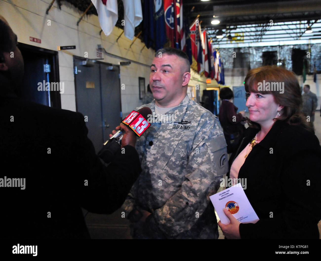 Lt. Col. Scott White and his wife are interviewed by WNYT Reporter Dan ...