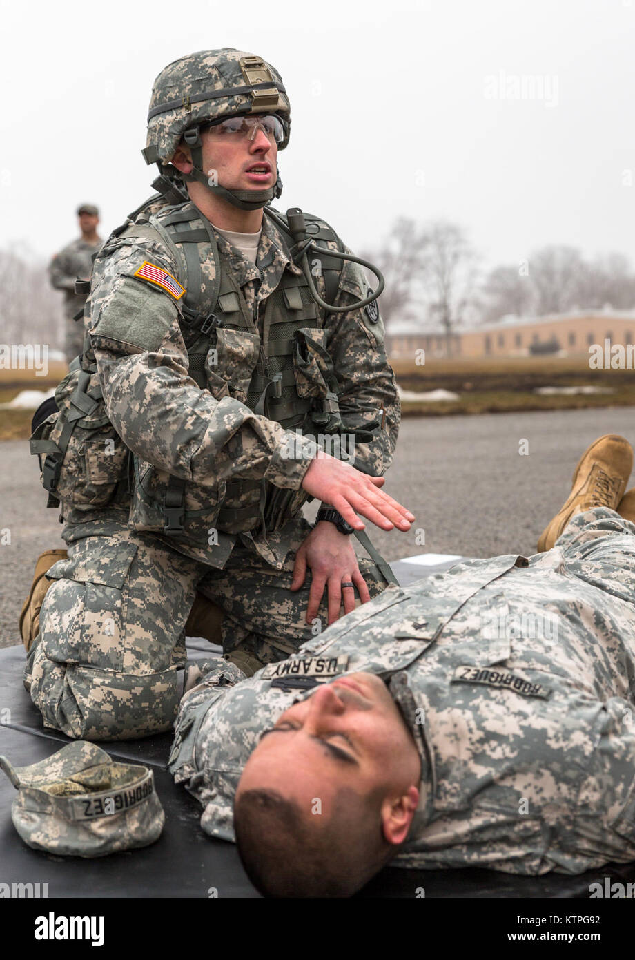 Pfc. Vincente Torres, a soldier with the 27th Infantry Brigade Combat ...