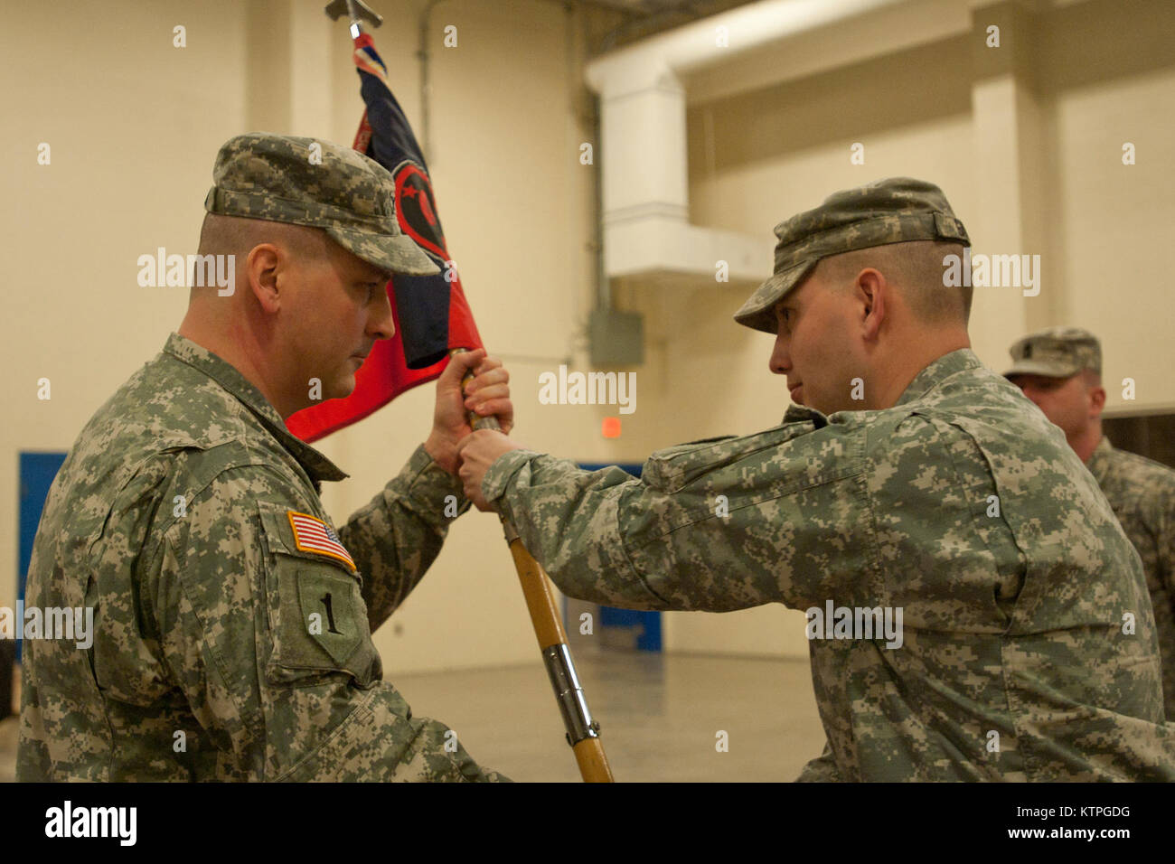 Capt. Dermott Gavin, the outgoing commander of Headquarters Company ...