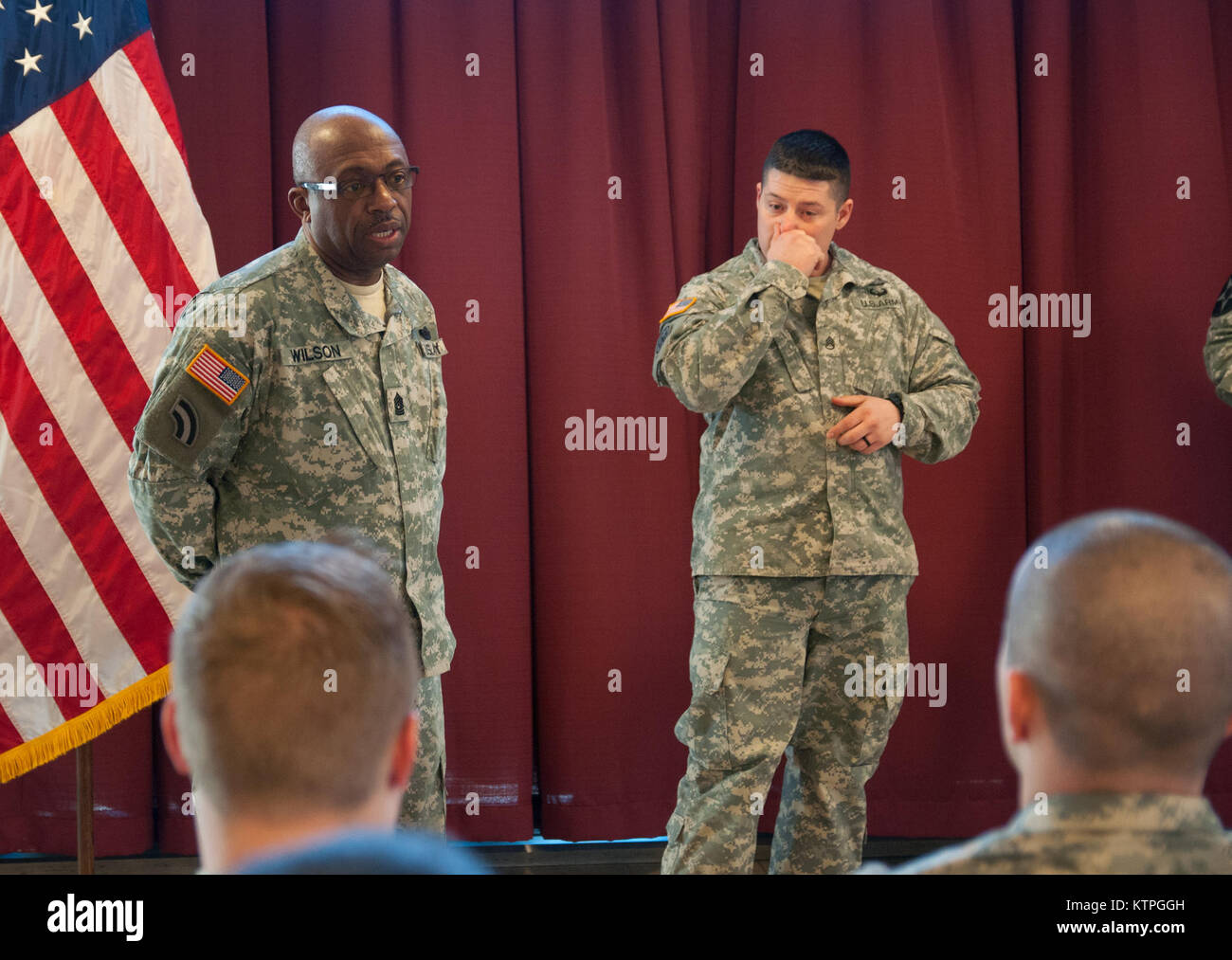 Command Sgt. Maj. Louis Wilson, the Command Sgt. Maj.of the State of ...