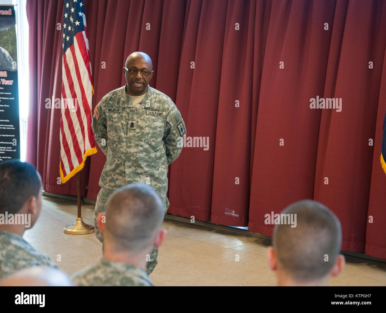 Command Sgt. Maj. Louis Wilson, the Command Sgt. Maj.of the State of ...