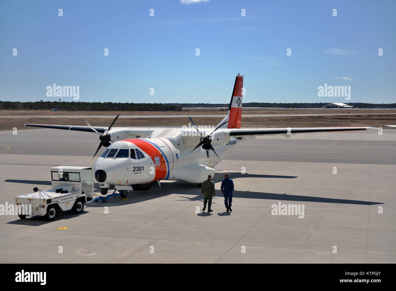 CAPE COD, MA - A US Coast Guard HC-144 from Cape Cod Air Station is ...