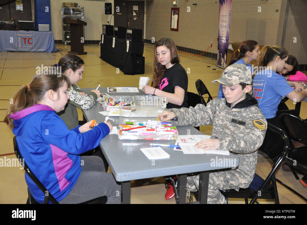 Children of Soldiers and Airmen assigned to New York National Guard ...