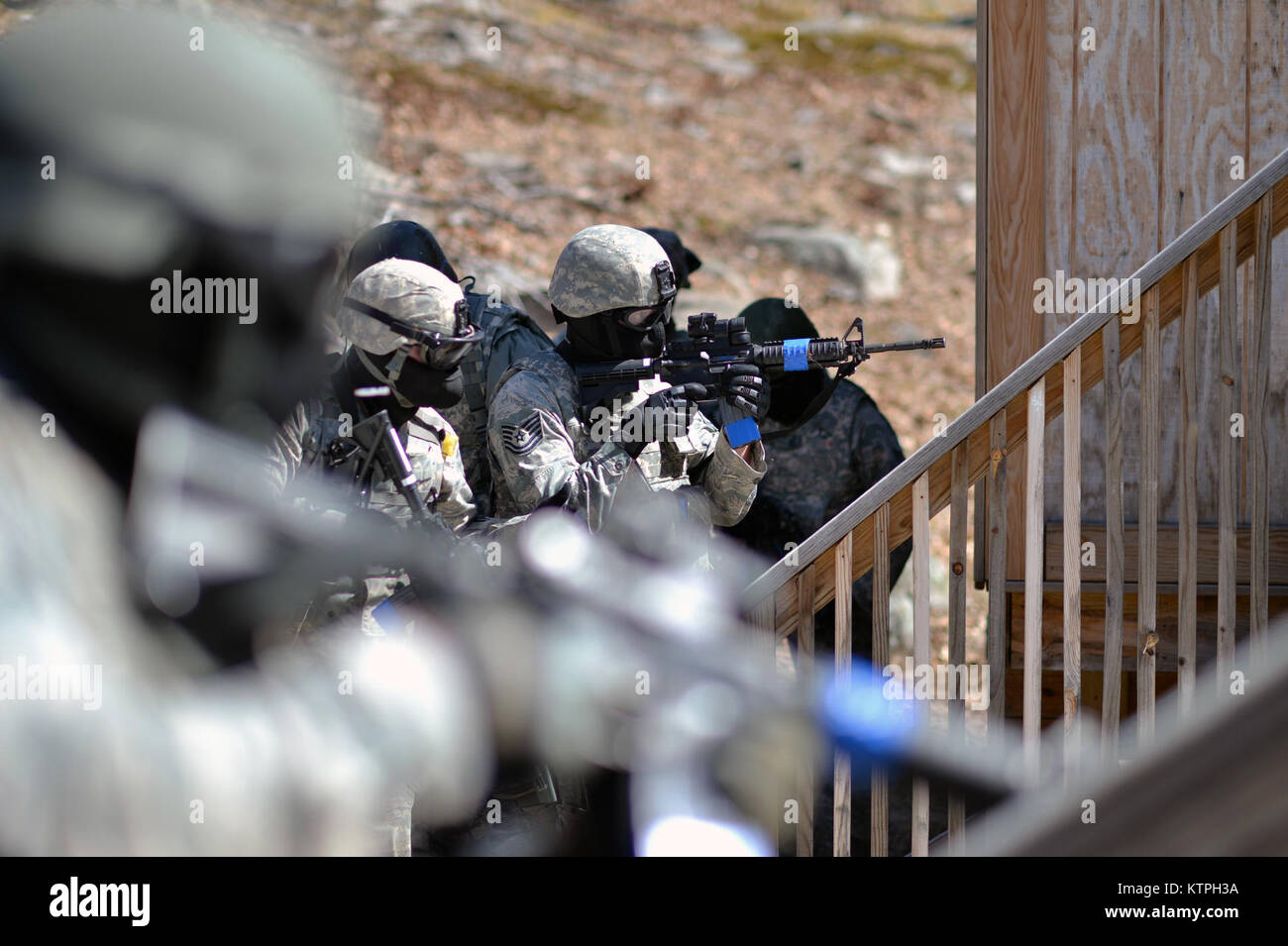 CAMP SMITH, NY - Members of the 106th Rescue Wing Security Forces ...