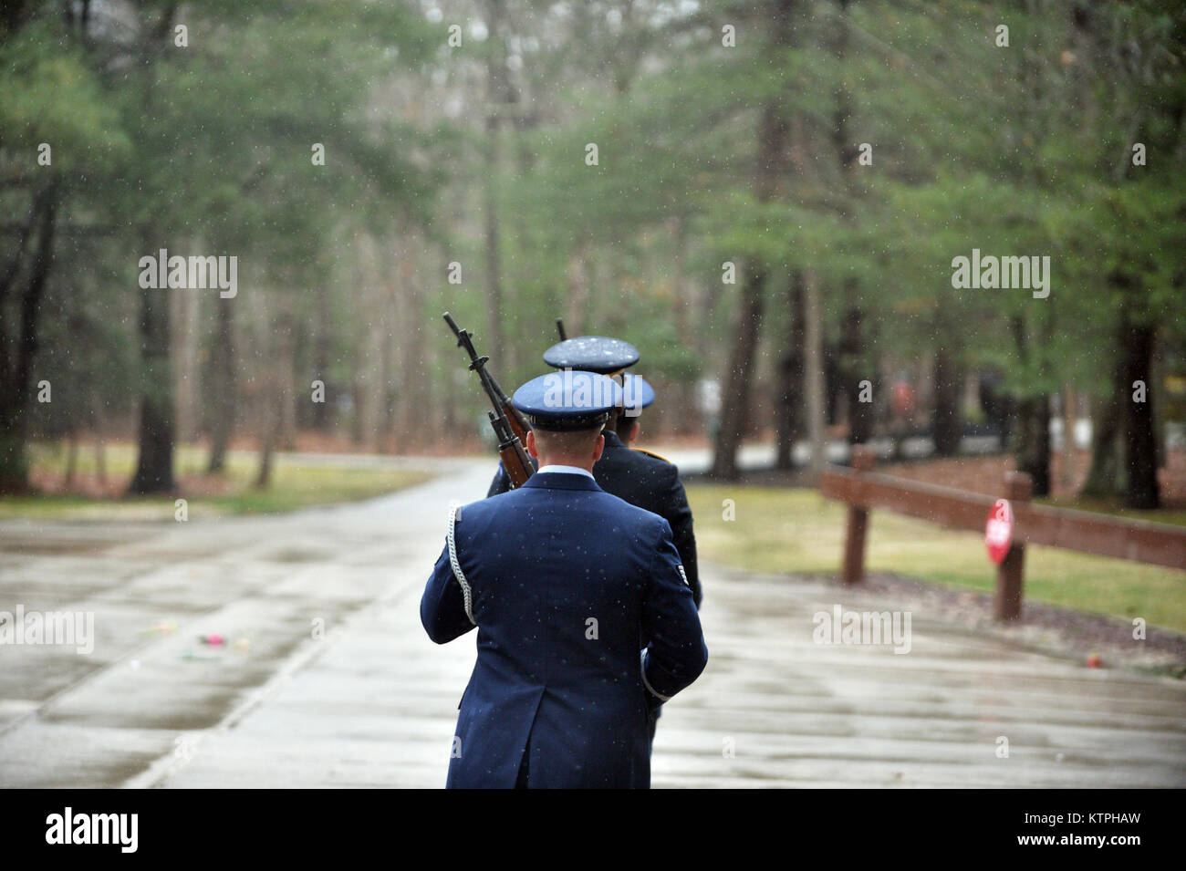 Honor guard members fold hi-res stock photography and images - Alamy