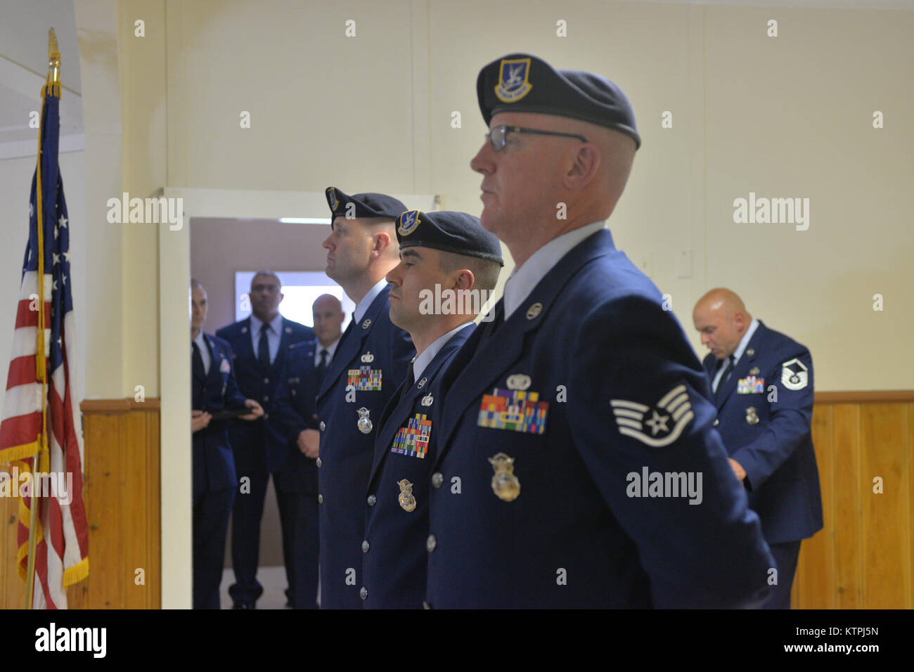 WESTHAMPTON BEACH, New York - Three New York Air National Guard airmen ...