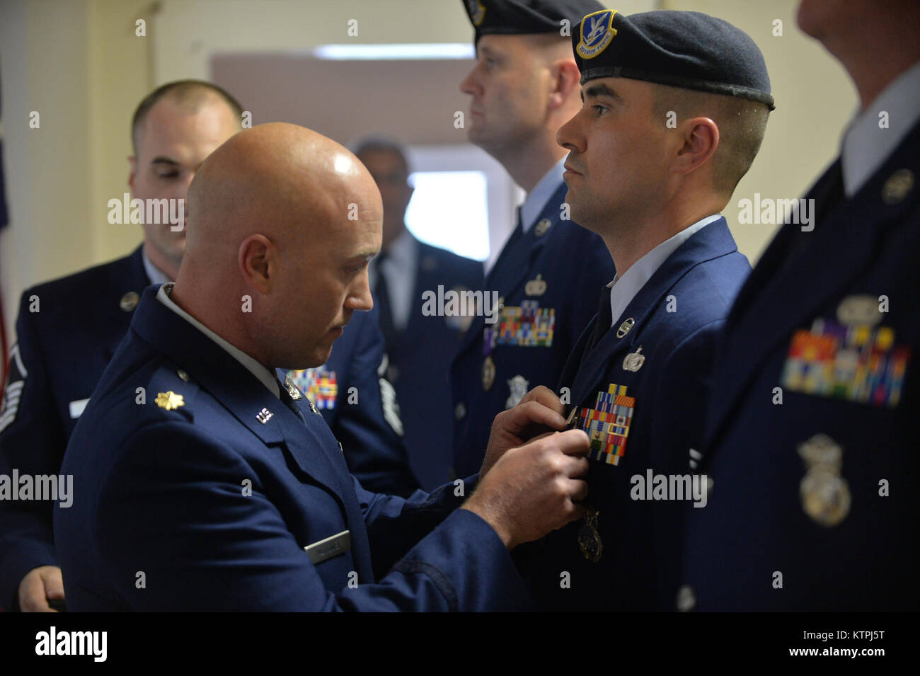 WESTHAMPTON BEACH, New York - Three New York Air National Guard airmen ...