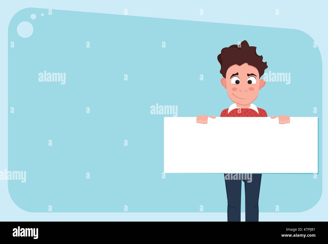 Happy man sheet paper Stock Vector Images - Alamy