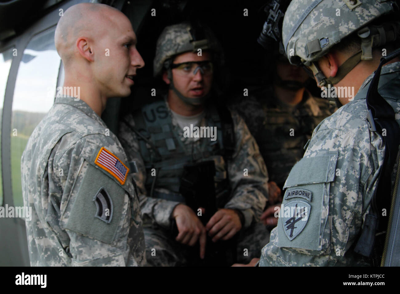 Spc. Benjamin Cleaveland, a UH-60 Blackhawk crew chief for A Company ...