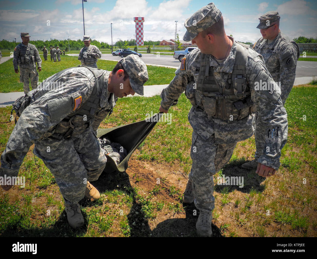 Pfc. Brandon Adams and Spc. Richard Madsen of the 42nd Infantry ...
