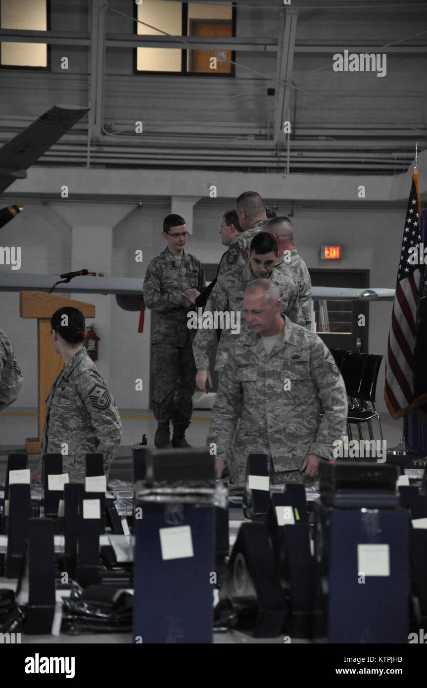 US military at Reaper drone training seminar Stock Photo - Alamy