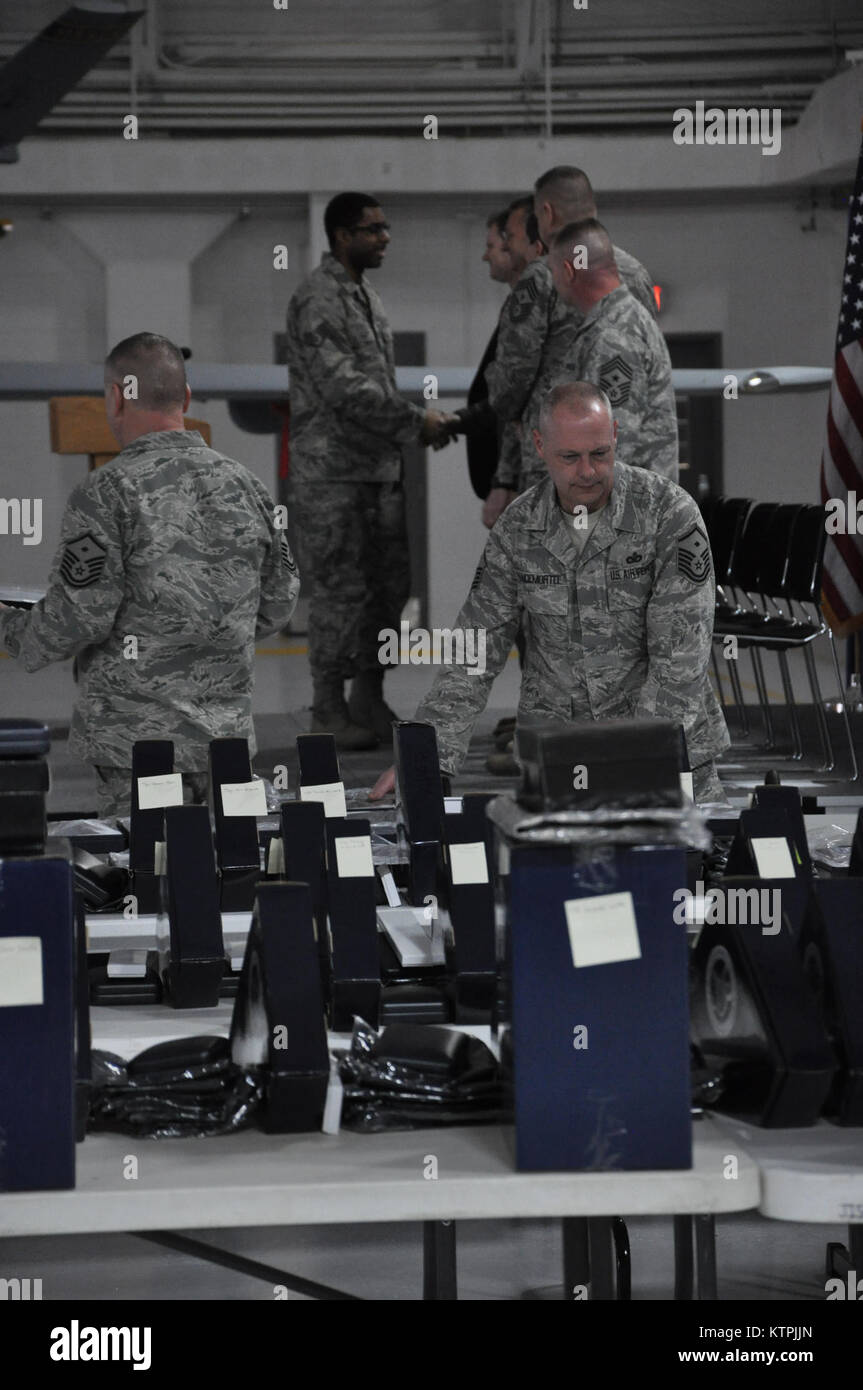 US military at Reaper drone training seminar Stock Photo - Alamy