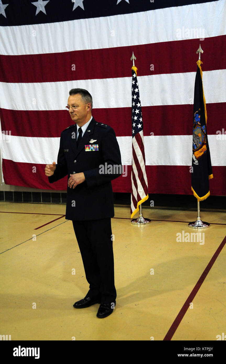 LATHAM- New York Air National Guard Major General Anthony German speaks ...