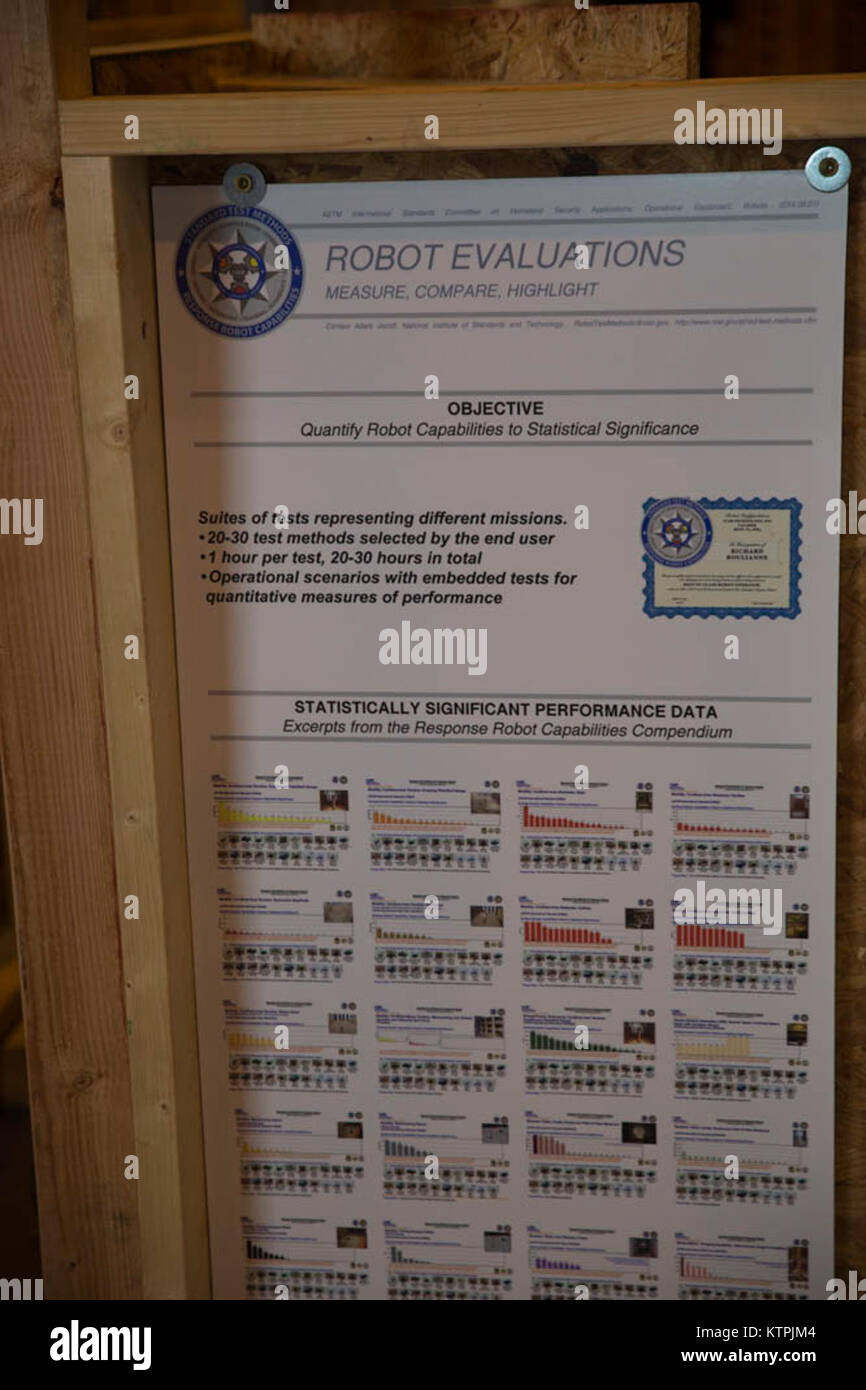 Military robot information poster Stock Photo - Alamy