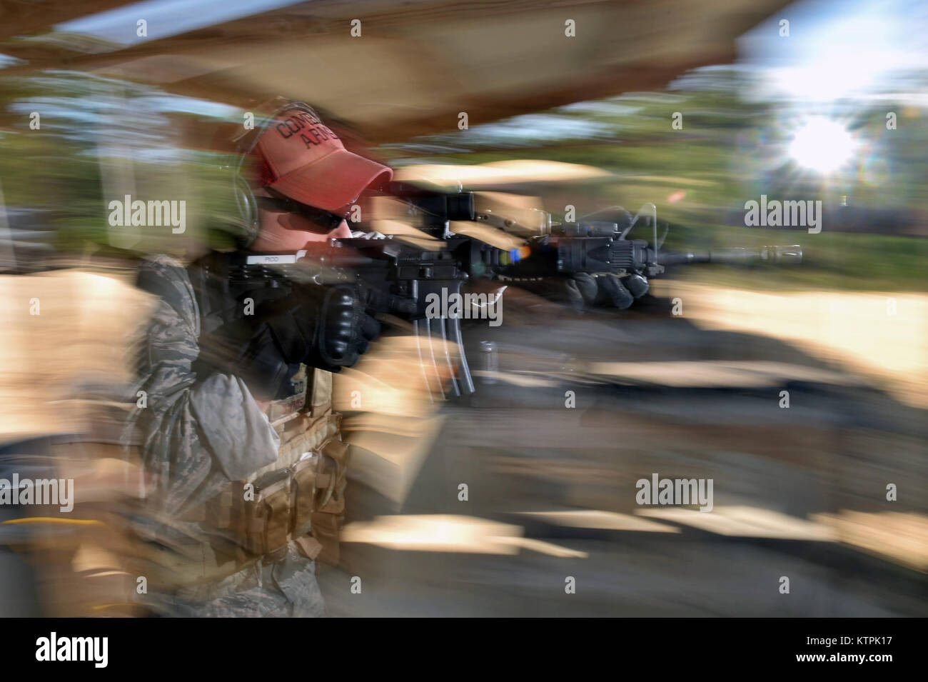 WESTHAMPTON BEACH, NY - Staff Sergeant Joseph Pico trains with multiple ...