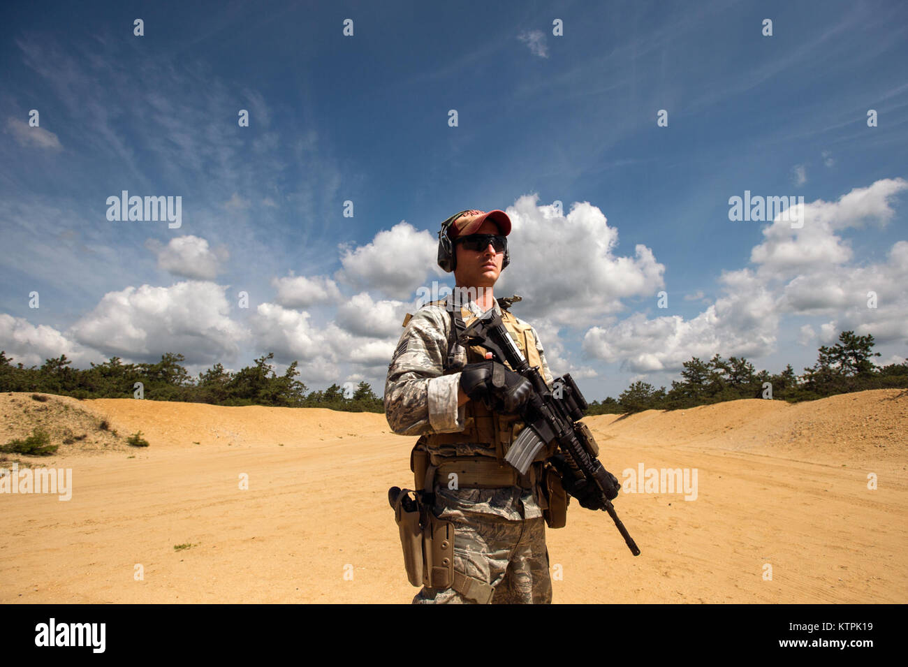 WESTHAMPTON BEACH, NY - Staff Sergeant Joseph Pico trains with multiple ...