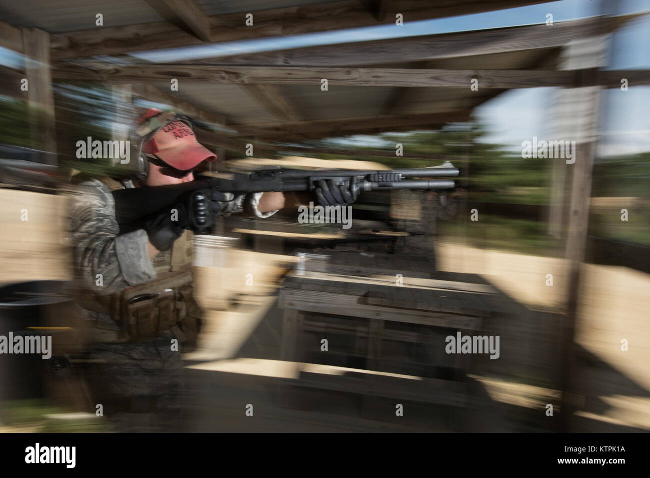 WESTHAMPTON BEACH, NY - Staff Sergeant Joseph Pico trains with multiple ...