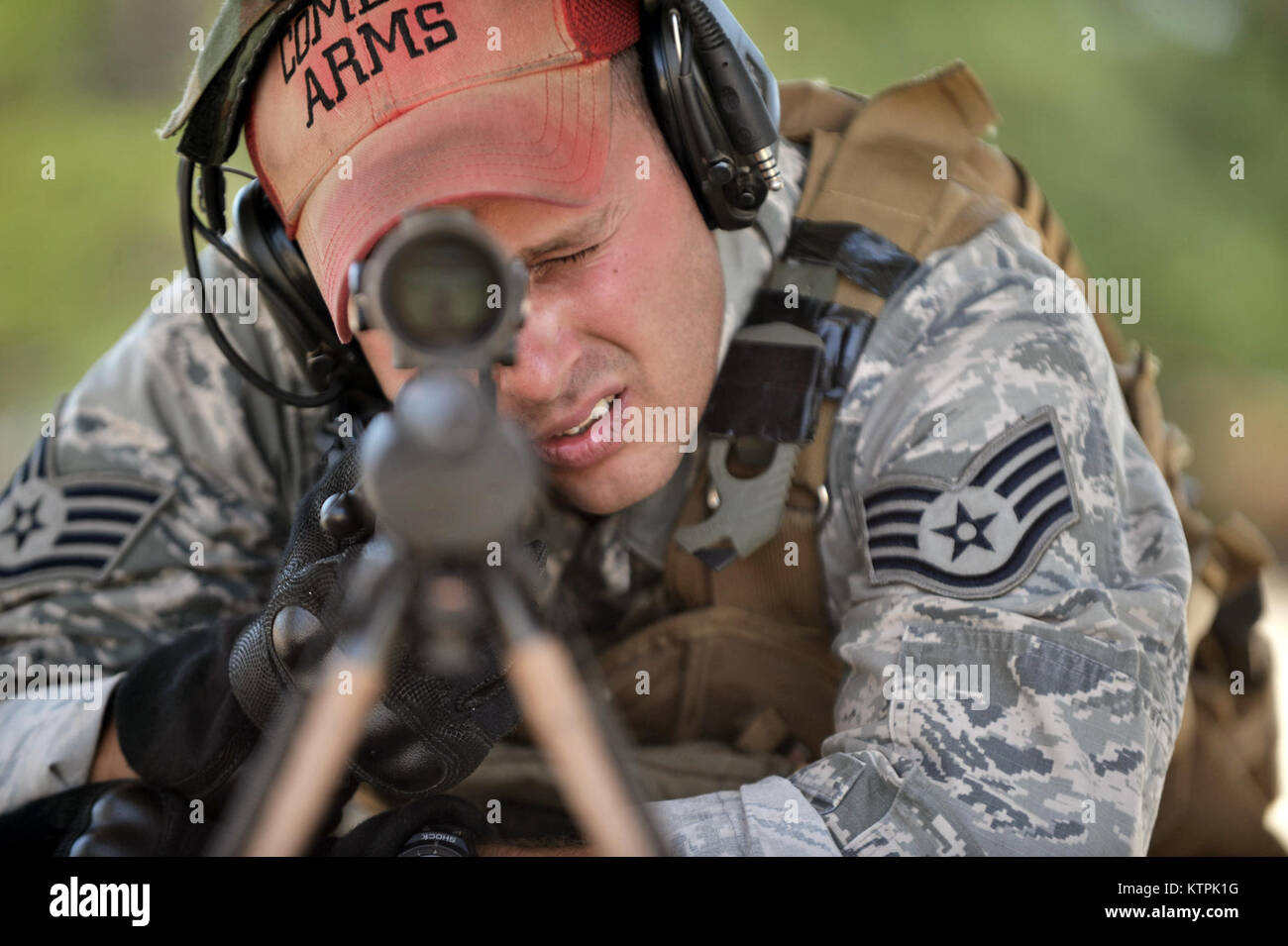 Air force combat arms training and maintenance hi-res stock photography ...